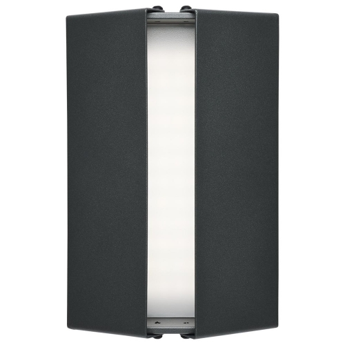 Nuvo 10W LED Peak Wall Sconce, 120V-277V, CCT Select, Matte Gray (Nuvo ...