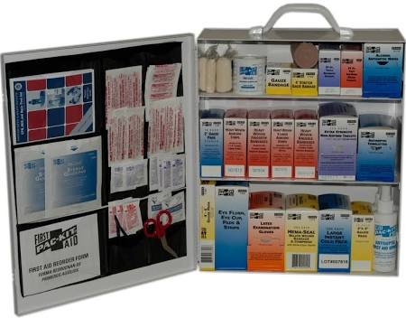 Pac-Kit 3-Shelf Industrial First Aid Station (Pac-Kit 6155 ...