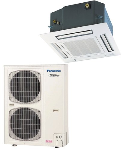 Panasonic HVAC 42K BTU 4-Way Cassette Ductless Mini Split System - Heat ...