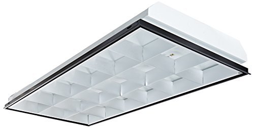 NovaLux 2X4 LED Ready Troffer w/ 18 Cell Parabolic, 3 T8 LED Tube Requires (NovaLux 55050 ...