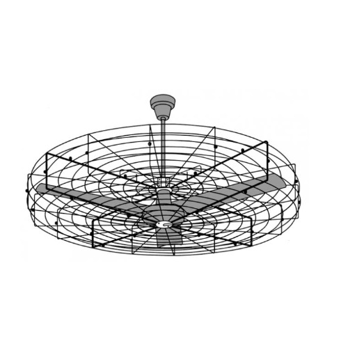 Qmark Heater 62-in Fan Guard for 56-in or 60-in Industrial Ceiling Fan ...
