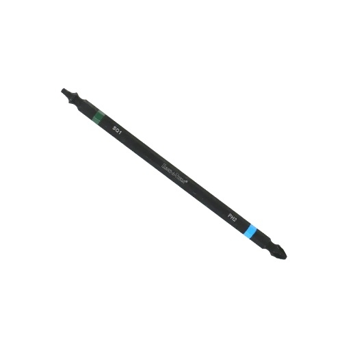 Rack-A-Tiers 6-in Robertson Double Ended Impact Bit, #1/#2, Green/Blue ...