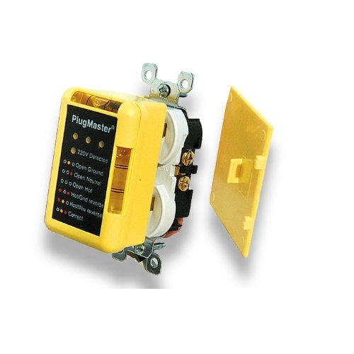 Rack-A-Tiers 200V Plug Master Dual-Outlet Circuit Tester (Rack-A-Tiers ...