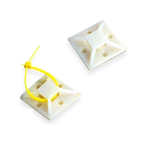 Rack-A-Tiers 1-in Cable Tie Mount, 4-Way Entry, White (Rack-A-Tiers ...