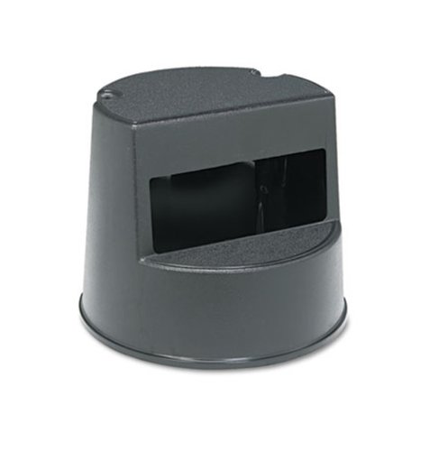 Rubbermaid Black Plastic Mobile Two-Step Step Stool (Rubbermaid 2523 ...