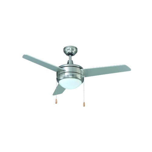 Royal Pacific 44-in 48W Contempo II Ceiling Fan w/ E26 Kit, 3-Nickel ...