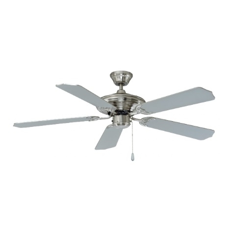 Royal Pacific 52-in 66W Caribbean Ceiling Fan, 5-Nickel Blades, Brushed ...