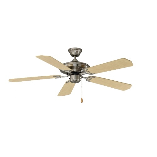 Royal Pacific 52-in 66W Caribbean Ceiling Fan, 5-Maple Blades, Brushed ...