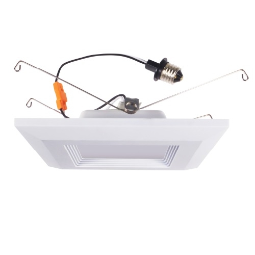 Royal Pacific 15W 6-in LED Square Retrofit Trim Downlight, 92CRI, 120V ...