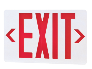 Royal Pacific LED Standard Exit Sign, Single/Double Face, 120V/277V ...