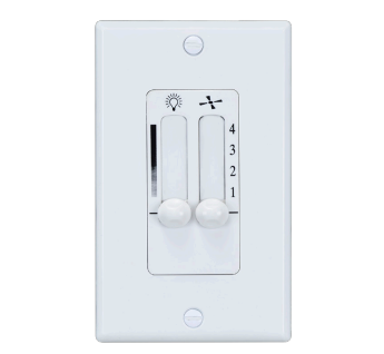 Royal Pacific Wall-Mount Ceiling Fan Control, Dimmable, 120V, White ...