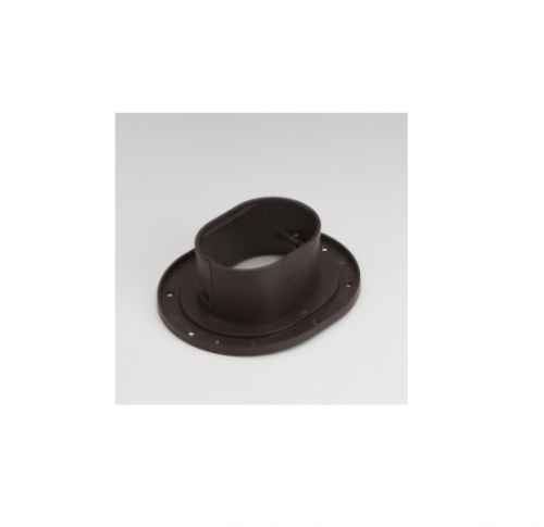 Rectorseal 4.5-in Fortress Lineset Cover Wall Flange, Brown (Rectorseal ...