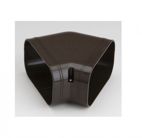 Rectorseal 5.5-in Slimduct Lineset Cover Flat Ell, 45 Degree, Brown ...