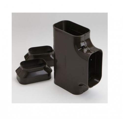 Rectorseal 5.5-in Slimduct Lineset Cover Tee, Brown (Rectorseal 85575 ...