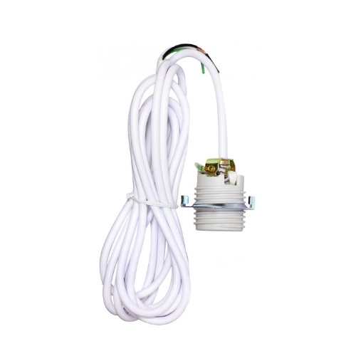 Satco 660W Threaded Porcelain Socket w/1/4 IP Cap and Ring, 250V, 12-in ...