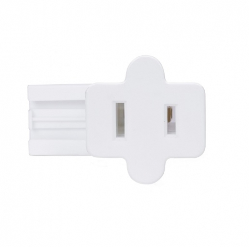 Satco Polarized Female Side Plug, 18/2-SPT-1, 6A, 125V, White (Satco 80 ...