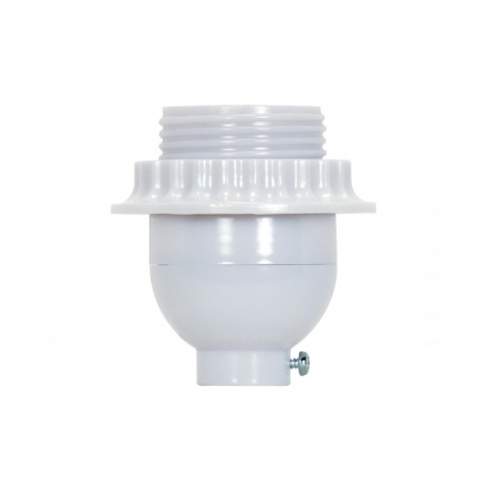 Satco 660W Phenolic Short Keyless Socket w/ Set Screw, 250V, White ...