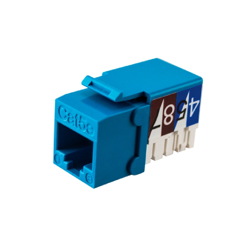 Structured Cable Products CAT5E Keystone Jack 90°, 110 Style Punch Down ...