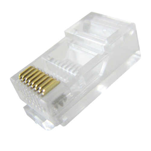 Structured Cable Products CAT5E RJ45 Modular Plug 8P8C Round Solid ...