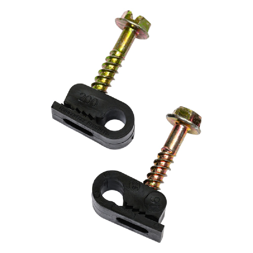 Structured Cable Products Cat5e Screw Clip, 100-Piece Bag, Black ...