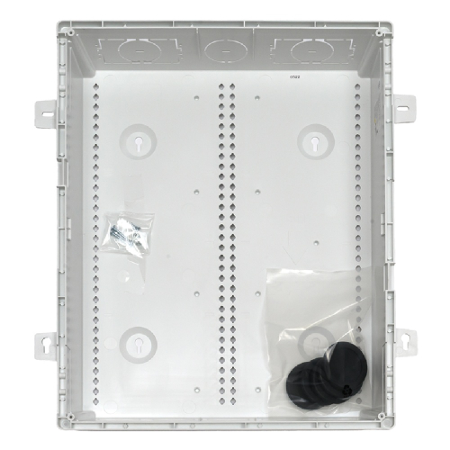 Structured Cable Products 18-in Plastic Enclosure, 2x Knockouts, Wiring ...