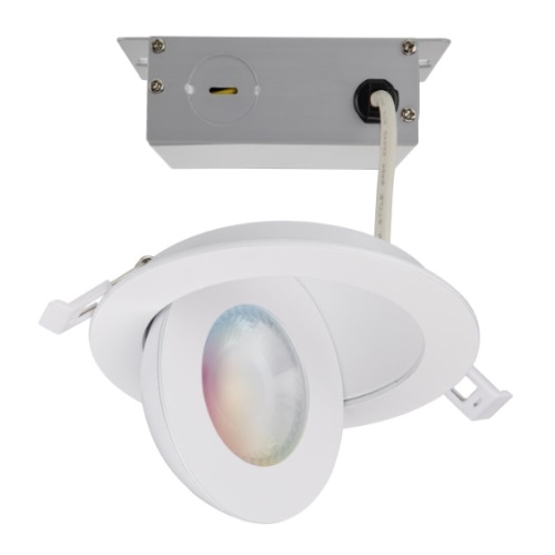 Satco 9W LED 4-in Round Gimbal Downlight, 650lm, 120-277V ...