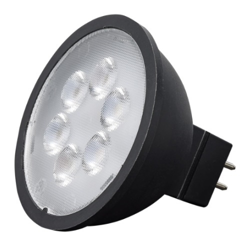 Satco 6.5W LED MR16 Bulb, Dimmable, 40 Degrees, GU5.3, 500lm, 12V ...