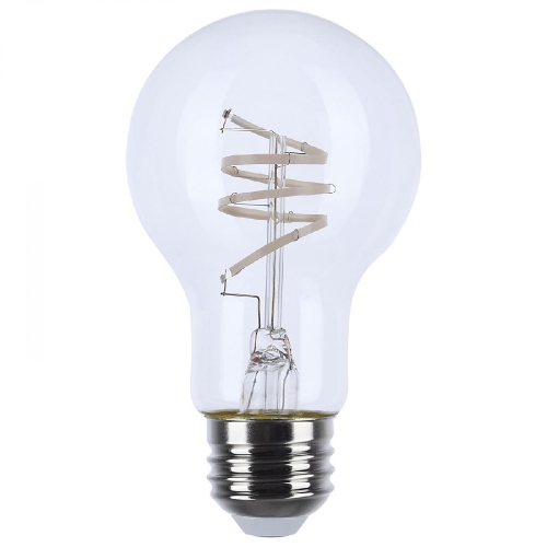 Satco 6W Reminiscent LED A19 Bulb, Coil, E26, 120V, 2700K (Satco S11521 ...