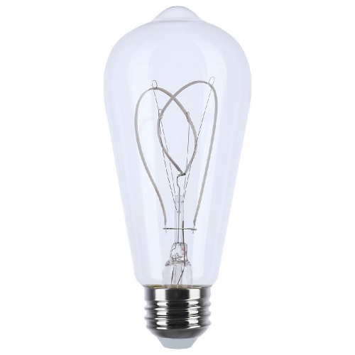 Satco 6W Reminiscent LED ST19 Bulb, Loop, E26, 120V, 2700K (Satco ...