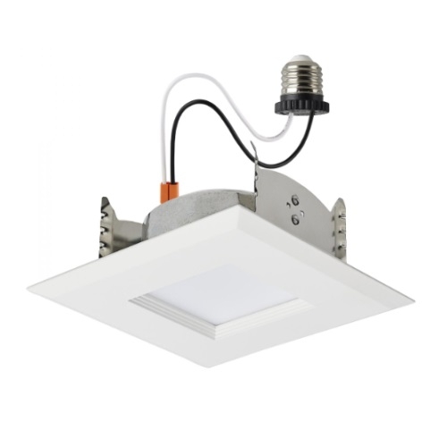 Satco 6.7W LED 4-in Square Retrofit Downlight, 120V, SelectableCCT ...