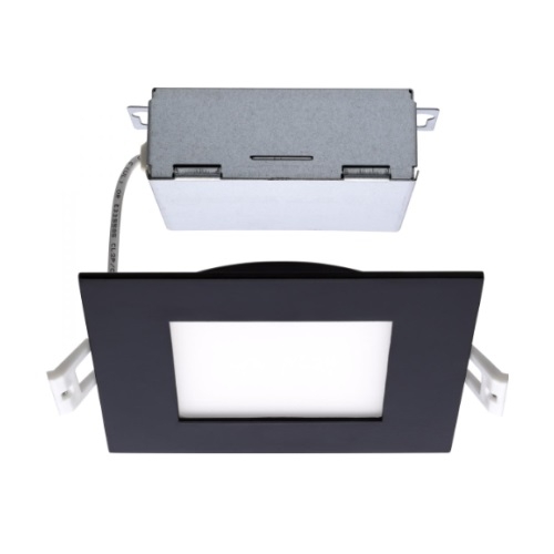 Satco 10W LED 4-in Square Edge-Lit Downlight w/ Remote Driver ...