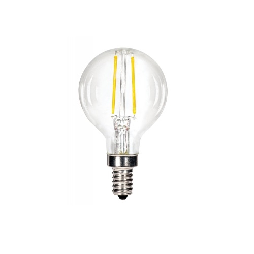 SATCO 5.5W LED G16 Bulb, Dimmable, 60W Inc. Retrofit, E12 Base, 500 lm ...