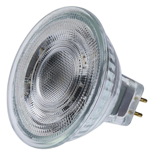Satco 5.5W LED MR16 Bulb, Spot, GU5.3, 500 lm, 12V, 4000K, Clear (Satco ...
