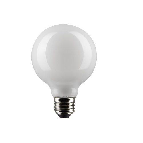 Satco 6W LED G25 Bulb, Dimmable, E26, 500 lm, 120V, 5000K, White (Satco ...