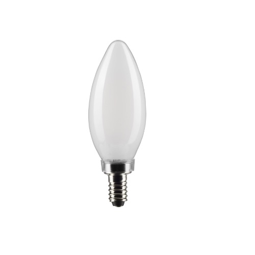 Satco 4W LED B11 Bulb, Dimmable, E12, 350 lm, 120V, 3000K, Frosted ...