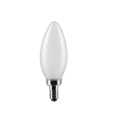 Satco 5.5W LED B11 Bulb, Dimmable, E12, 500 lm, 120V, 3000K, Frosted ...