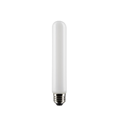 Satco 8W LED T9 Bulb, Dimmable, E26, 700 lm, 120V, 3000K, Frosted (Satco S21357) | HomElectrical.com