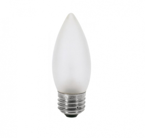 Satco 4.5W LED B11 Bulb, Dimmable, E26, 330 lm, 120V, 2700K, Frosted ...