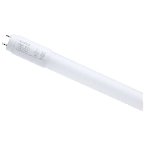 Satco 11W 3-ft LED Type A Tube, Medium Bi-Pin, T8, CCT Select, Frosted ...