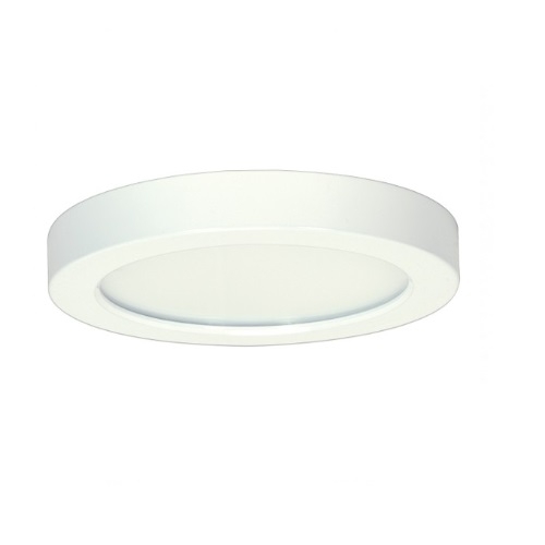 Satco 13.5W Round 7 Inch LED Flush Mount, Dimmable, 5000K, White (Satco S29360) | HomElectrical.com