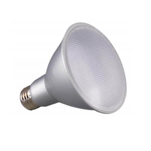 Satco 12.5W LED PAR30 Bulb, Long Neck, Dimmable, 25 Degree Beam, E26 ...