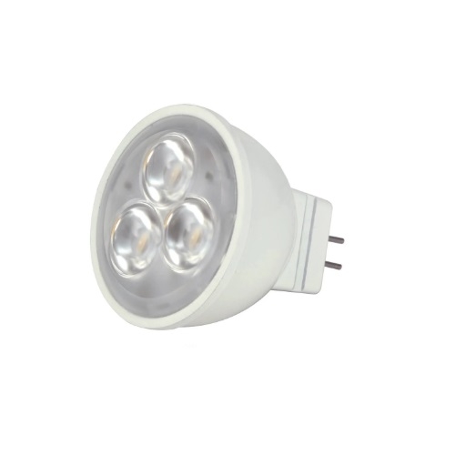 SATCO 3W LED MR11 Bulb w/ GU4 Base, 2700K, 25 Degree (SATCO 3MR11/LED ...