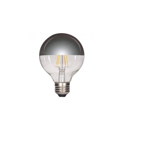 Satco 4.5W LED G25 Decorative Bulb, 2700K, Silver Crown (Satco 4.5G25 ...