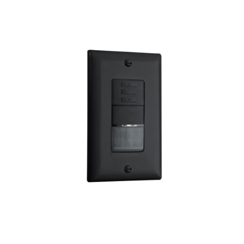 Steinel PIR Occupancy Sensor Wall Switch w/ Dimming, 120/230/27V, Black ...