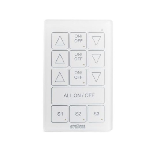 Steinel DCS Multi Switch Wall Switch, 3 Zone, White (Steinel DS-SS3 DCS ...
