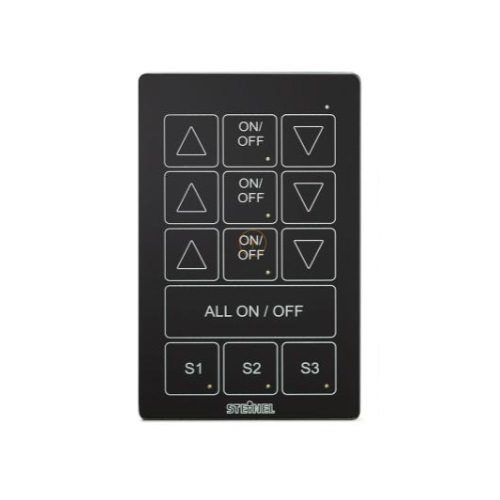 Steinel DCS Multi Switch Wall Switch, 3 Zone, Black (Steinel DS-SS3 DCS ...