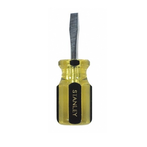 Stanley 1.5-in Stubby Screwdriver, .25-in Slotted Tip (Stanley 66-161-A ...