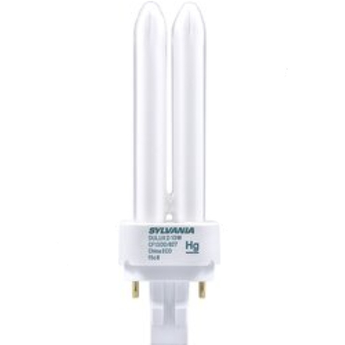 LEDVANCE Sylvania 18W 5.8-in Dulux D/E Ecologic Lamp, G24Q-2, T4, 990 ...