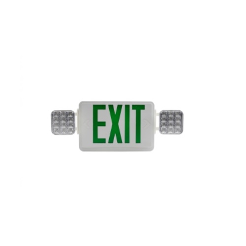 LEDVANCE Sylvania LED Emergency Exit Sign Combo, Green Letters, White ...