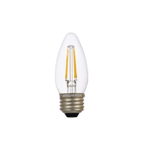 LEDVANCE Sylvania 4W Filament LED B10 Bulb, Blunt Tip, 40W Inc ...